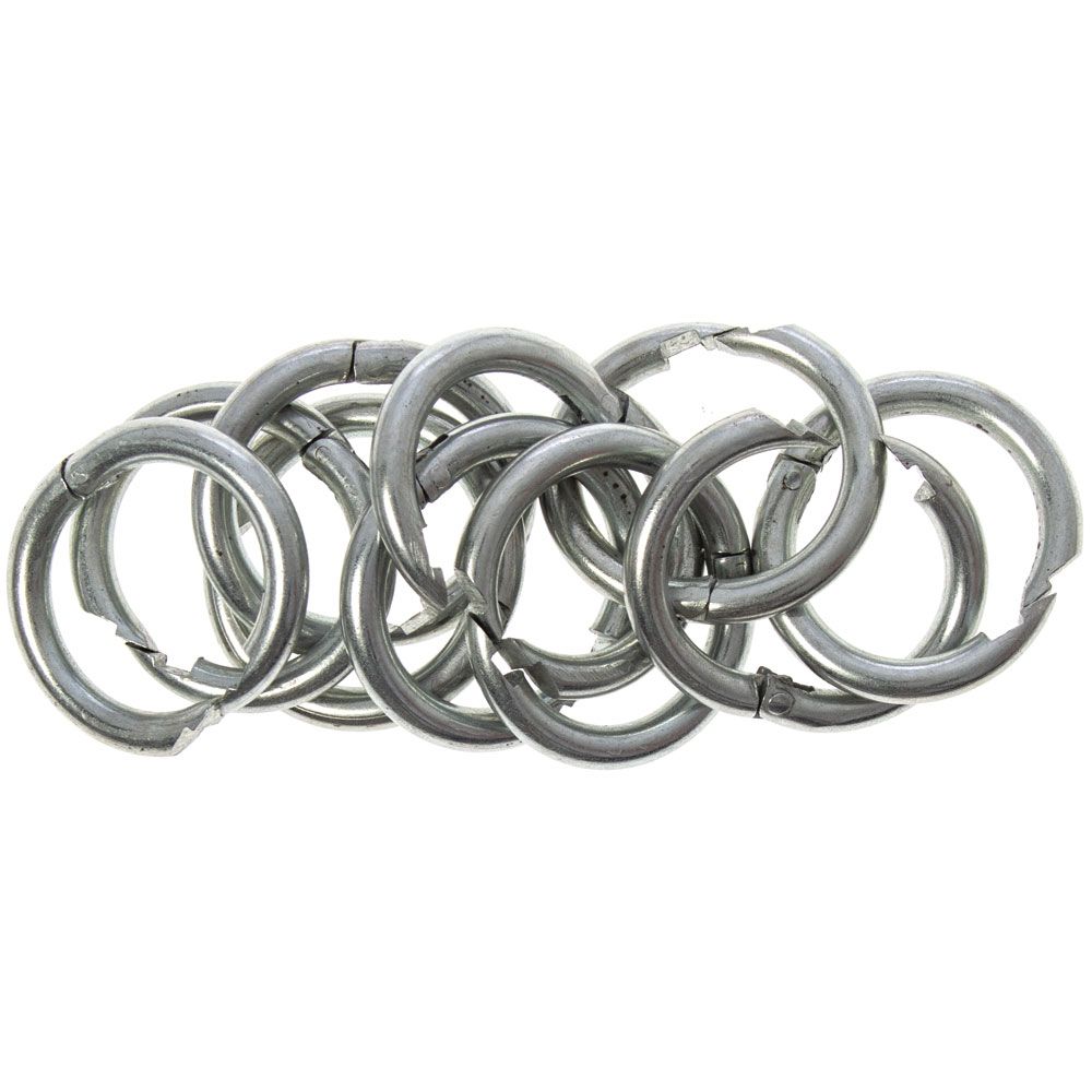 Pig Rings Nickel Plated 10-pack — EquinePlus Supplies