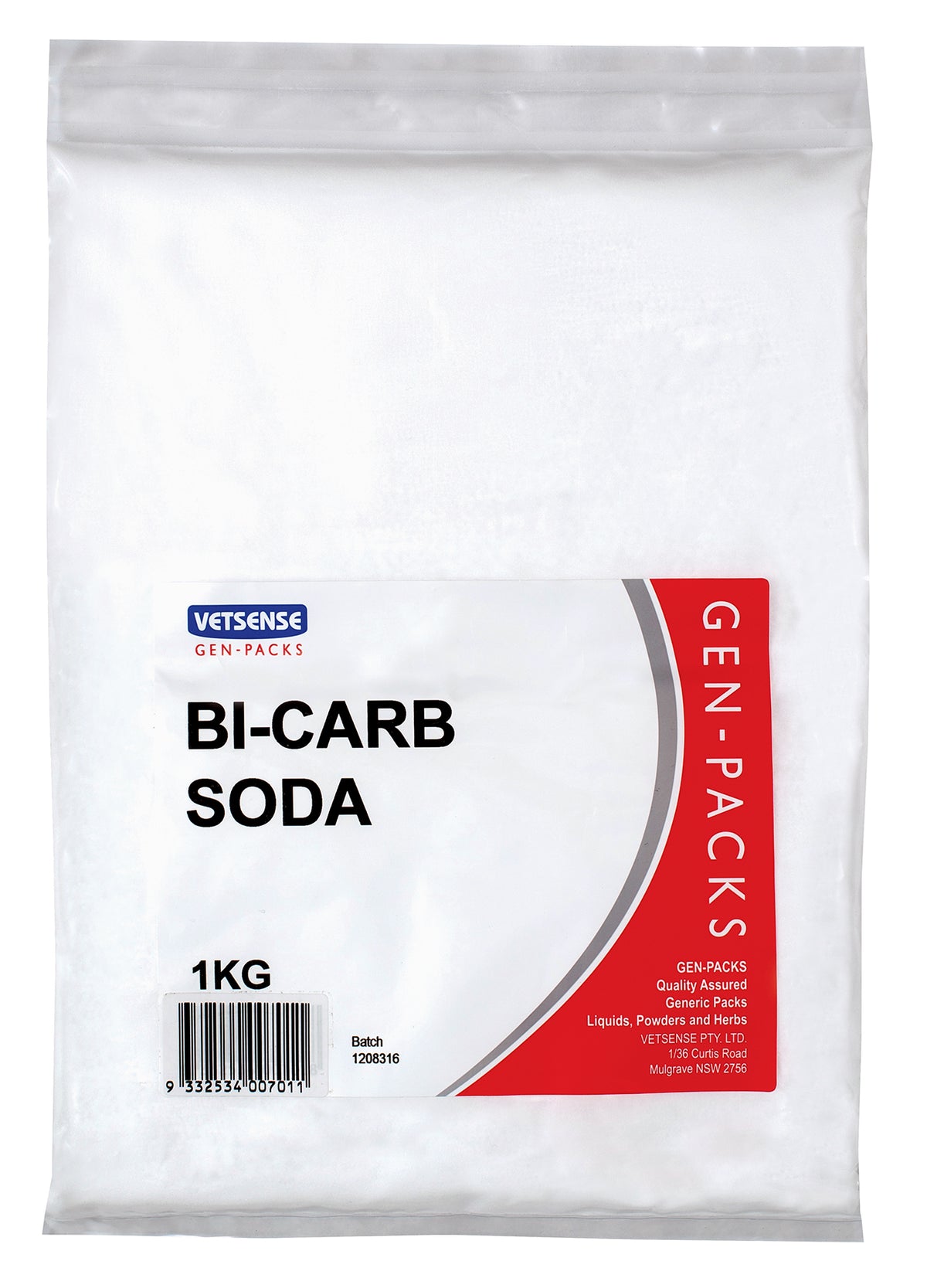 GEN PACK BICARB SODA 1KG — EquinePlus Supplies