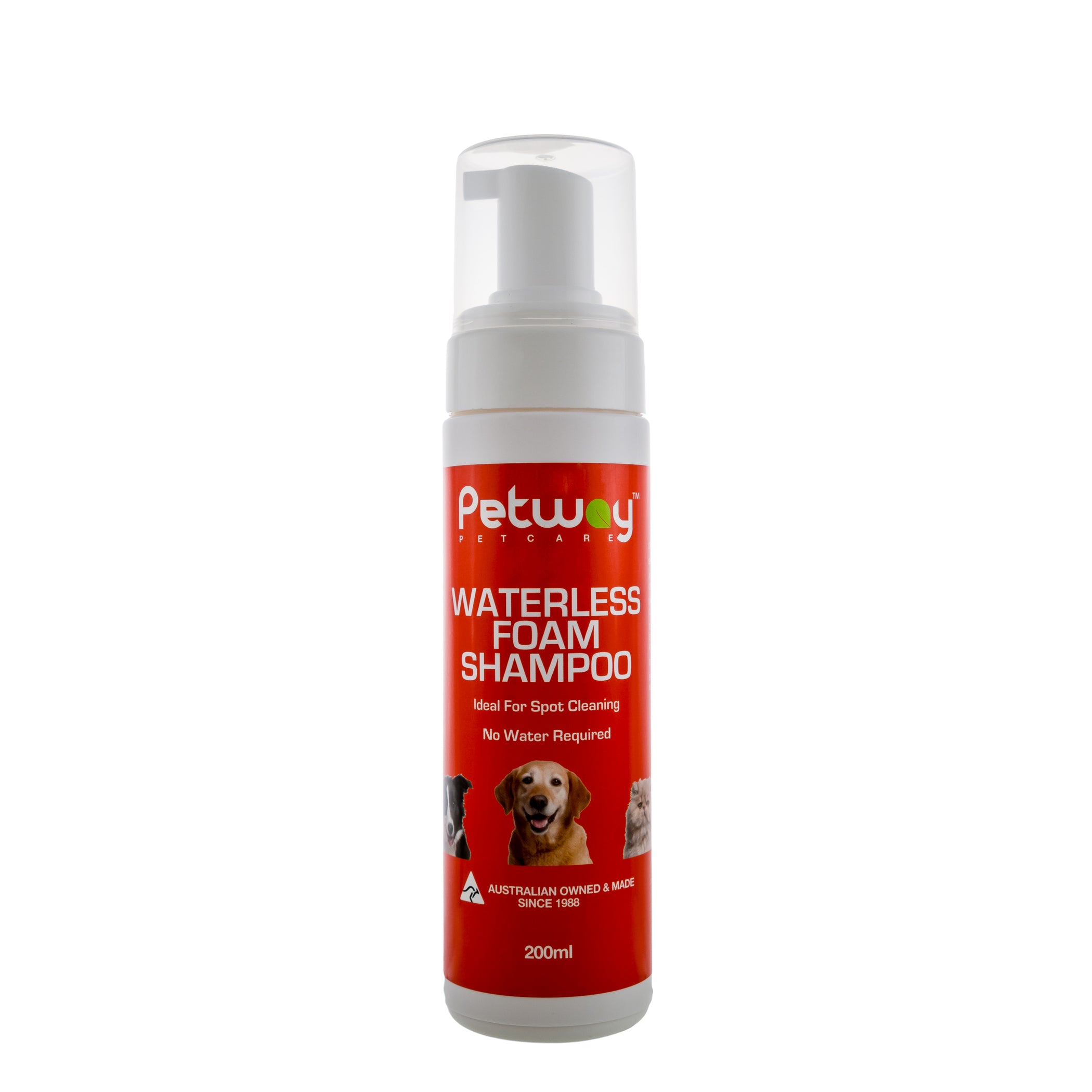 PETWAY WATERLESS FOAM SHAMPOO 200ML — EquinePlus Supplies